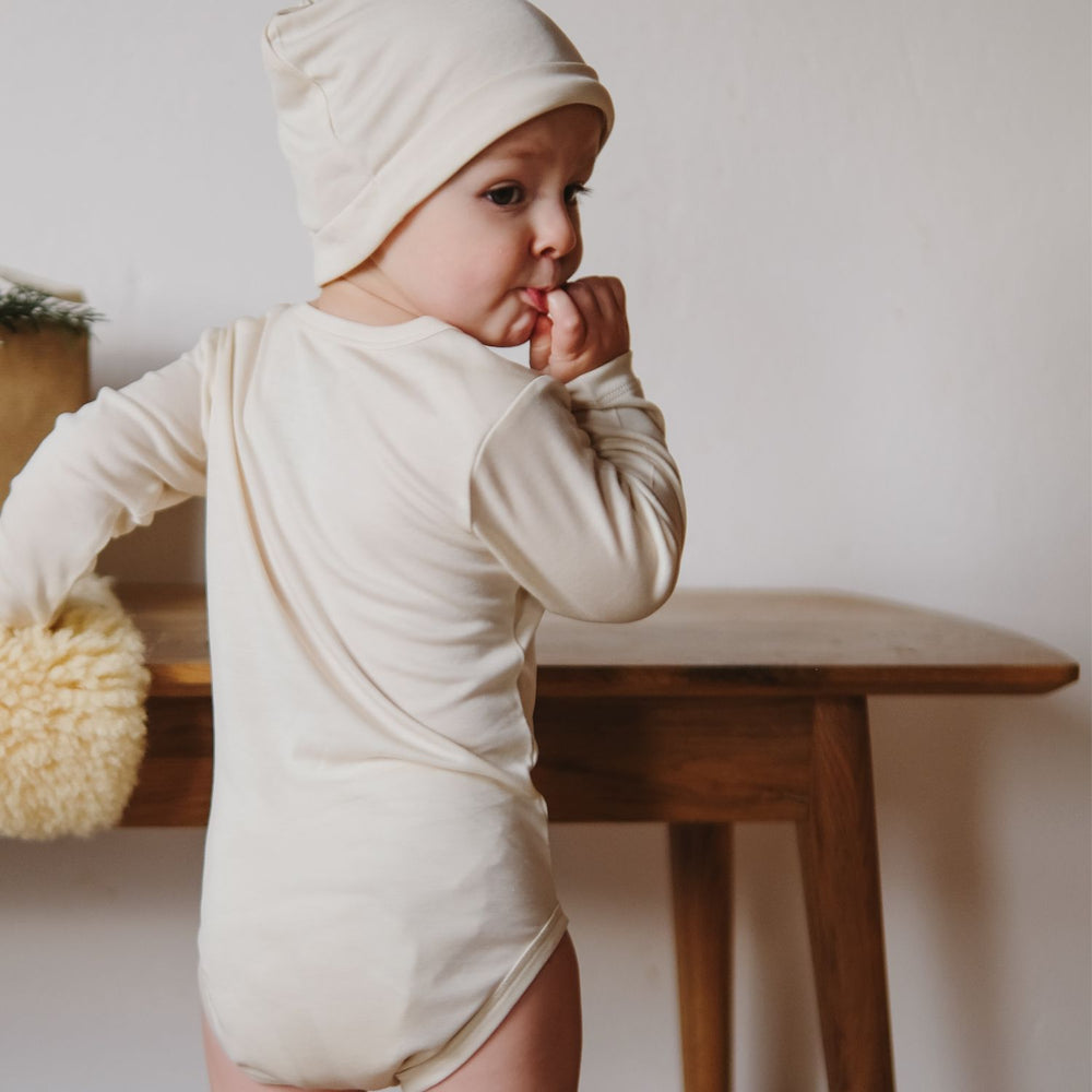 Langarm Baby Body aus 100% Lyocell